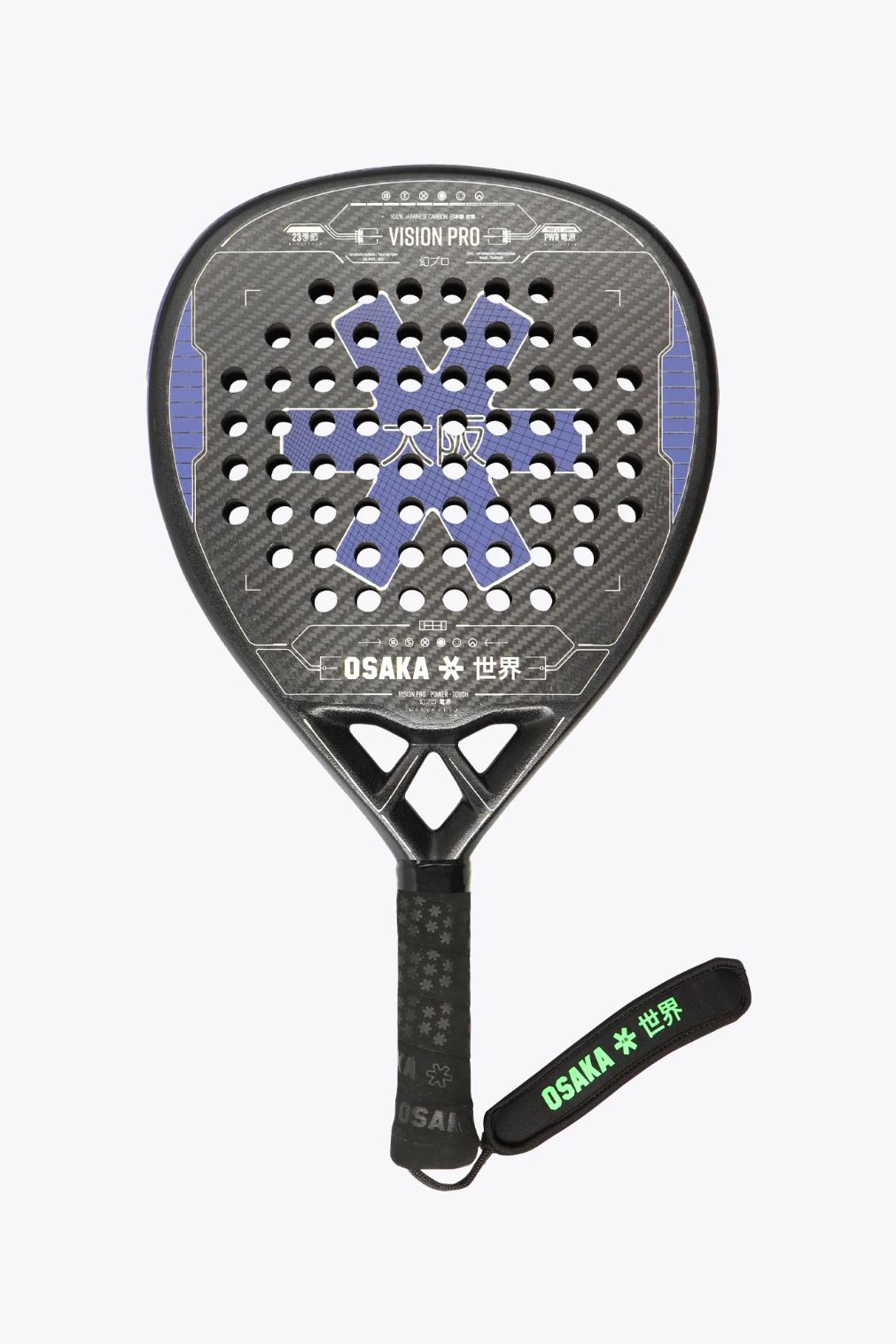 Raquette de padel Osaka Vision Pro Power Touch 2023 (Violet/Sable ...
